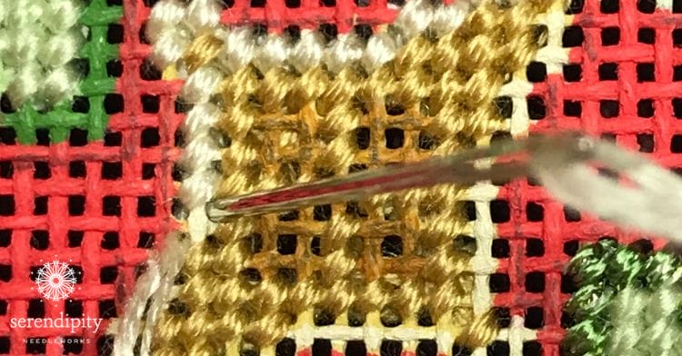 Using Diagonal Tent Stitch in Irregular Shapes - Serendipity Needleworks