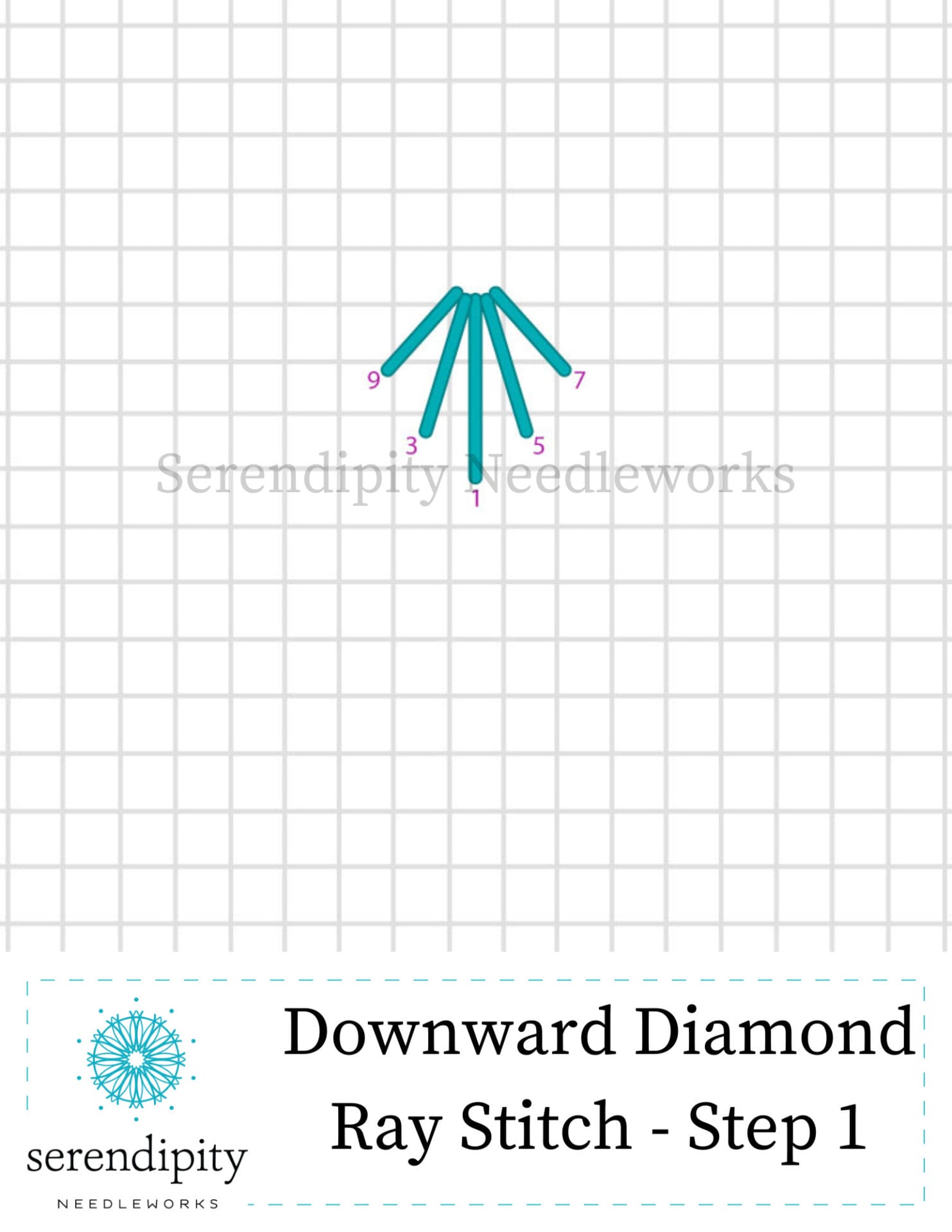 All About The Diamond Ray Stitch - Serendipity Needleworks