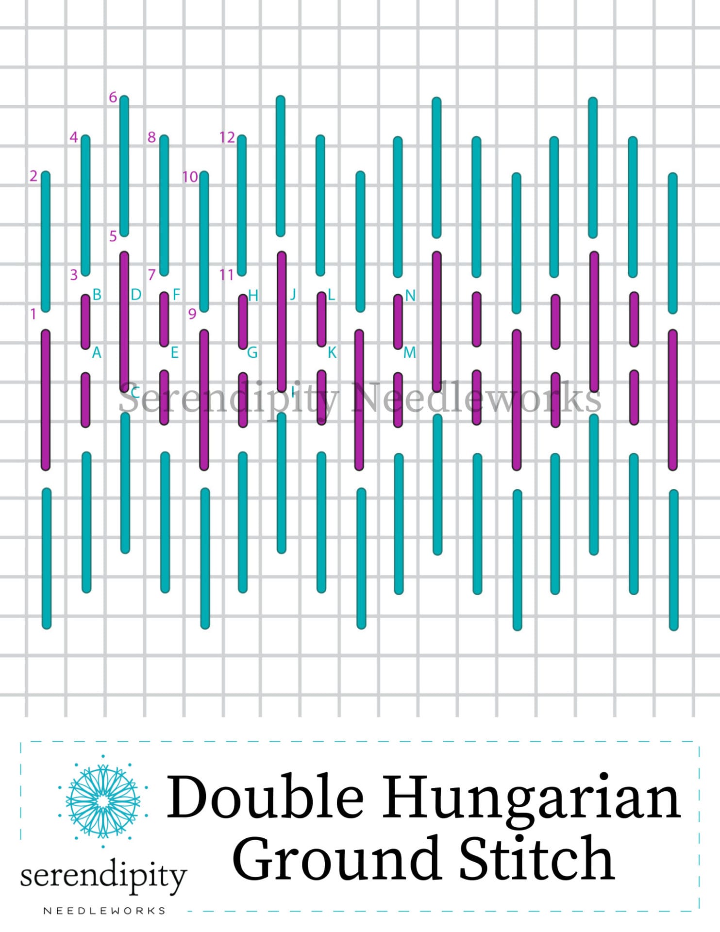 The Double Hungarian Ground Stitch - Serendipity Needleworks