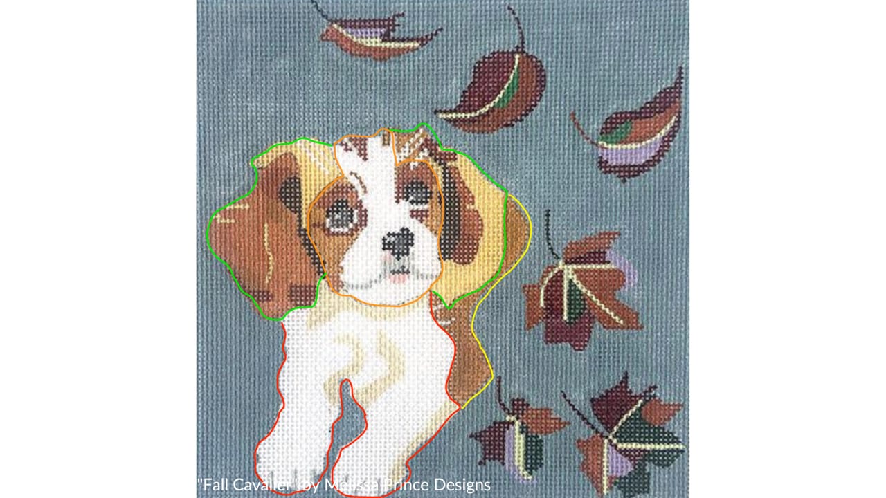 Long & Short Stitch on Needlepoint - Serendipity Needleworks